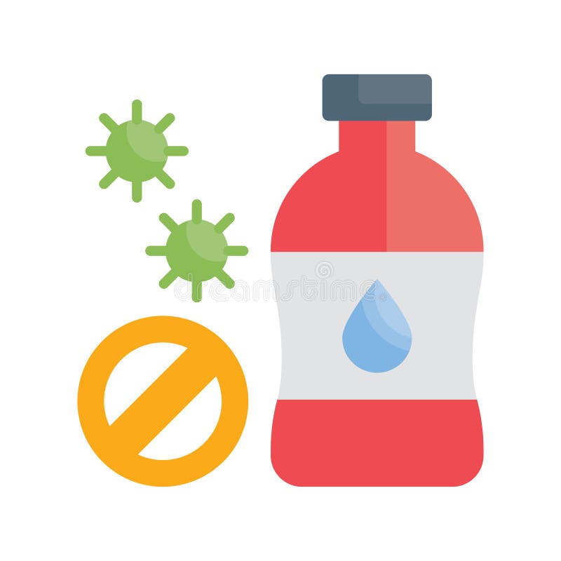 Antiseptics Vector Flat Icon Style Illustration. EPS 10 File Stock Vector - Illustration of ...
