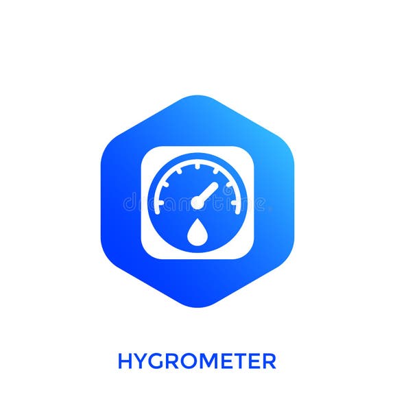 Hygrometer, Humidity Control Vector Icon Stock Vector - Illustration of ...