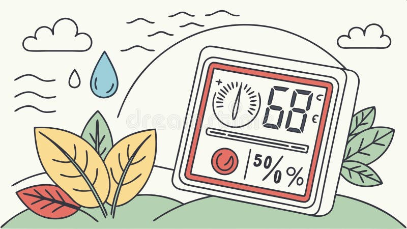 Hygrometer, Humidity Measurement Vector Design. Vector Design ...