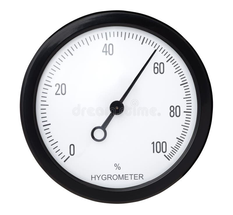 Old Hygrometer stock photo. Image of glass, black, measurement - 287962