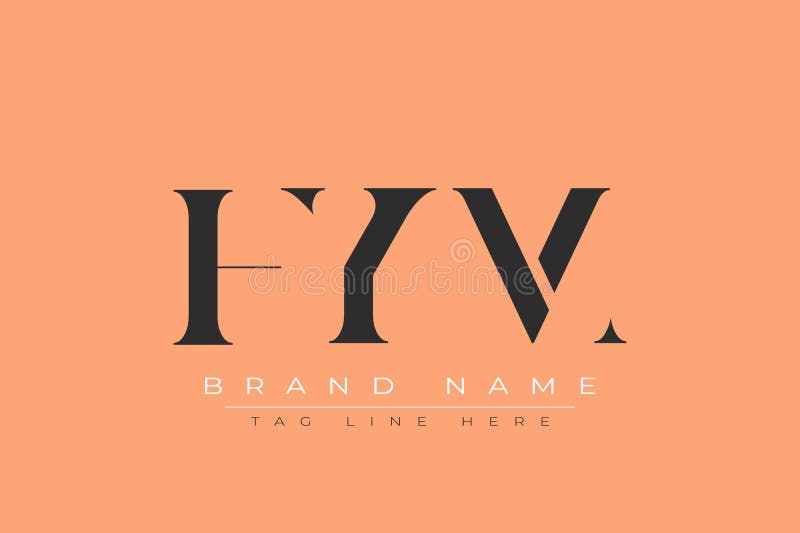 HYM Abstract Letter Logo Design Stock Vector - Illustration of line ...