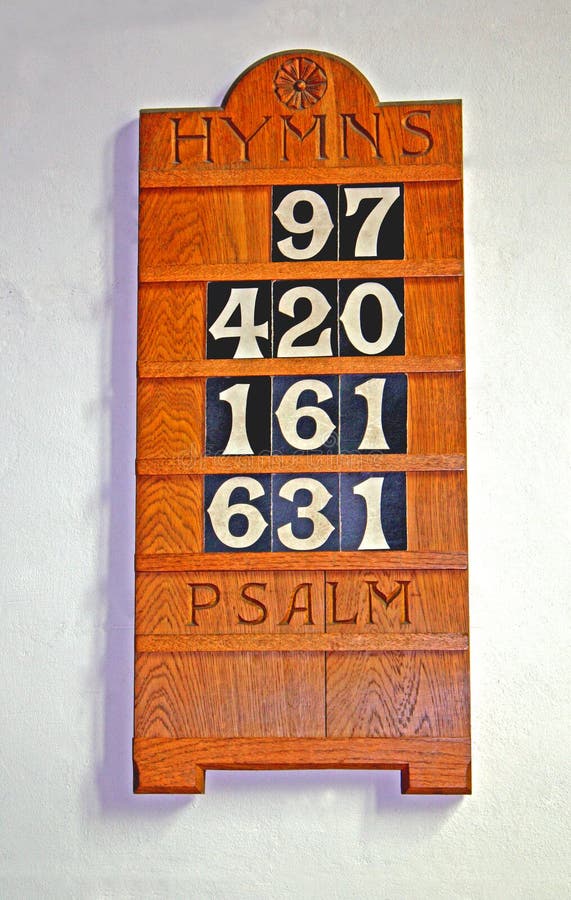 Hymn Board. stock photo. Image of religion, number, chapel - 20194940
