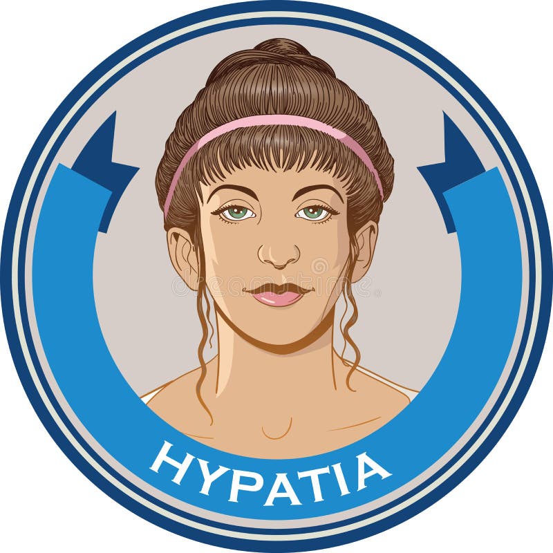 Hypatia, Ancient Greek Philosopher, Vector Stock Vector - Illustration ...
