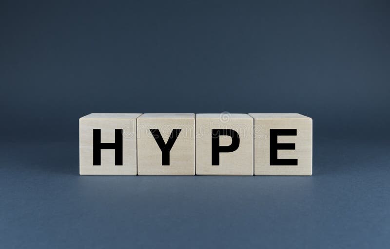 Hype. Cubes Form the Word Hype Stock Photo - Image of online, word ...