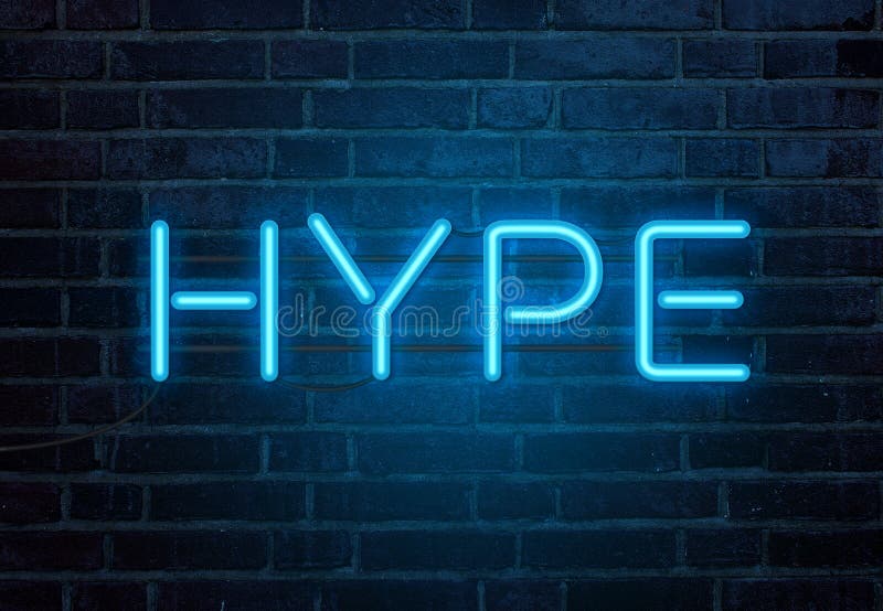 Hype neon sign stock photo. Image of electricity, casino - 203233496