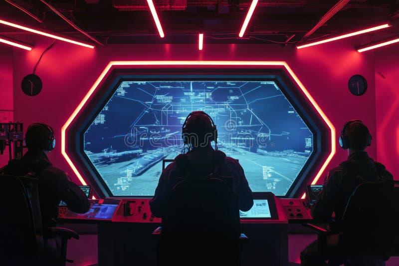 Hyper Advanced Flight Simulation Room Stock Photos - Free & Royalty ...