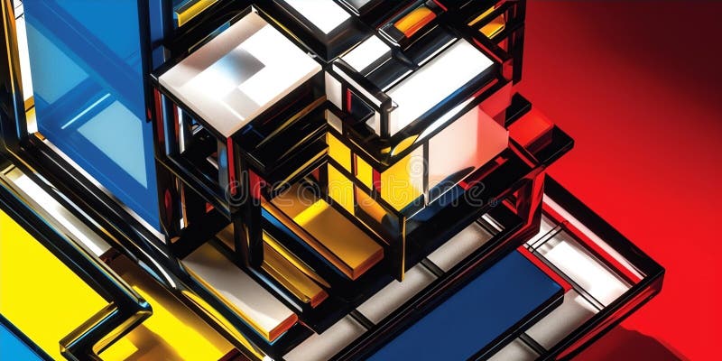 Hyper-De Geometric Shape, Made with Generative AI Stock Illustration ...