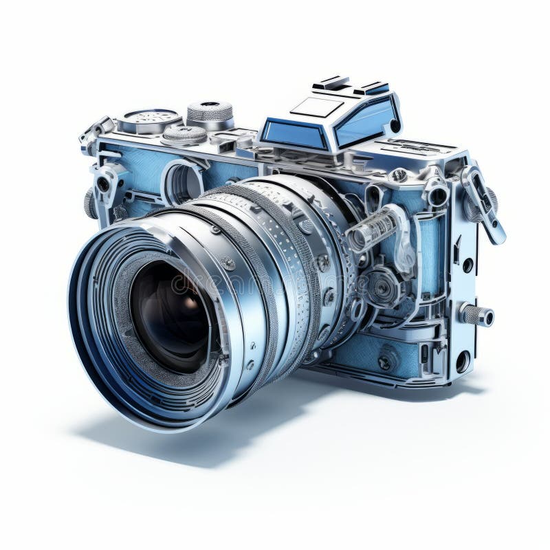 Hyper-detailed Blue Camera with Realistic Rendering - Concept Art and ...