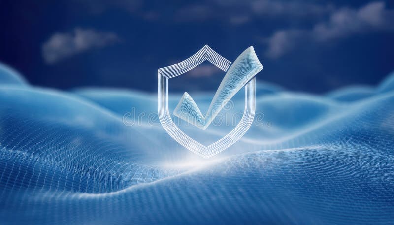 Hyper-detailed Checkmark Floating Seamlessly in a Cloud-based Virtual ...