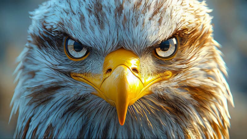 Hyper-detailed Close-up of an Eagle S Intense Stare, Showcasing Its ...