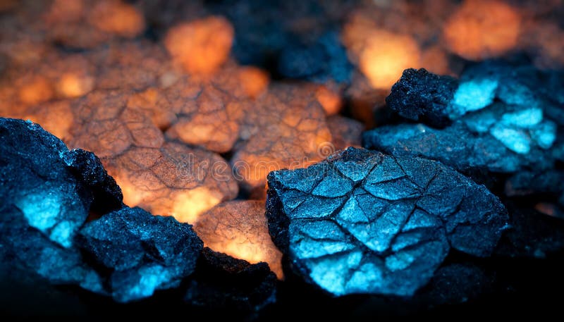 Hyper-detailed 3D Render of Lava Particles and Rare Stones for Cool ...