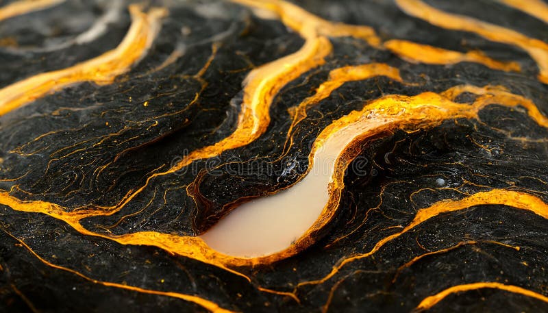Hyper-detailed 3D Render of Lava Wave for Background or Wallpaper Stock ...