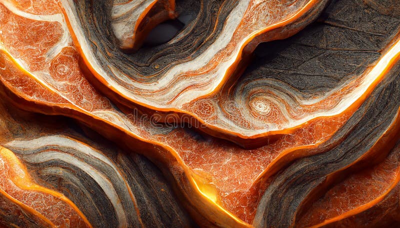 Hyper-detailed 3D Render of Lava Wave for Background or Wallpaper Stock ...