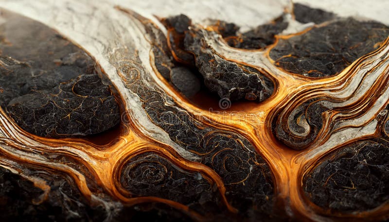 Hyper-detailed 3D Render of Lava Wave for Background or Wallpaper Stock ...