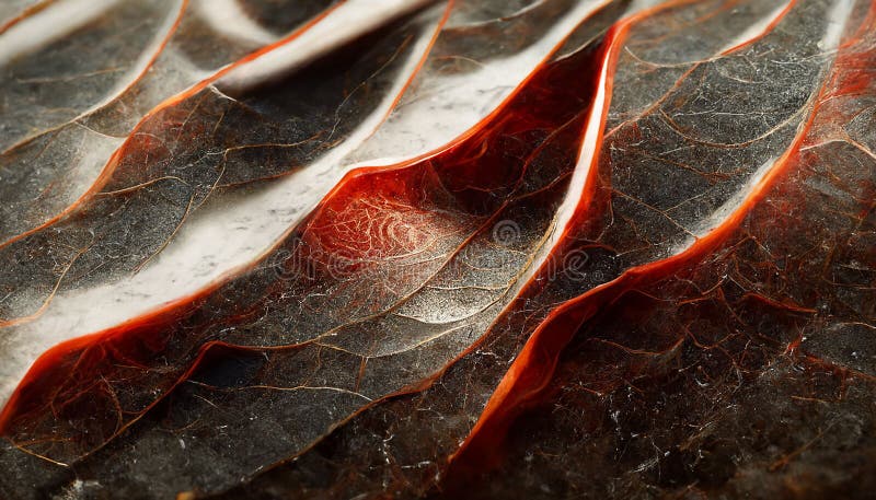 Hyper-detailed 3D Render of Lava Wave and Rare Stones Stock ...