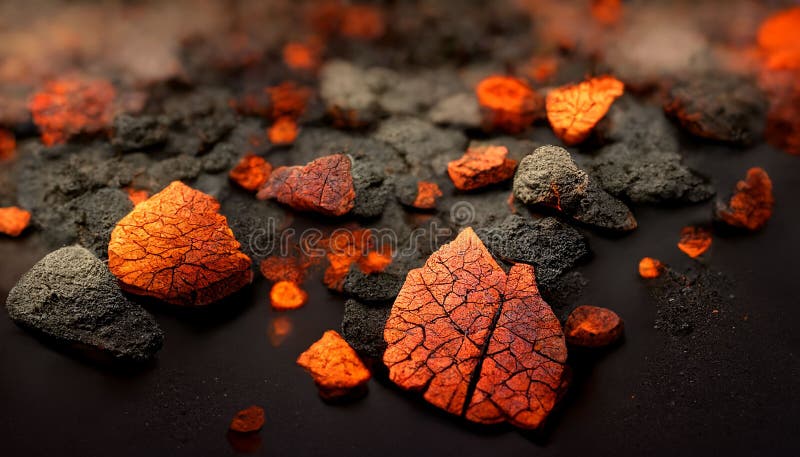 Hyper-detailed 3D Render of Magma and Lava Particles for Cool ...