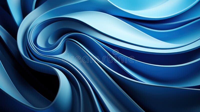 Azure Odyssey: Hyper-Detailed 3D Render of Abstract Blue Background ...