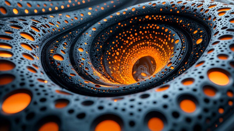 A Hyper-detailed 3D Rendering of a Technical Abstract Background in ...