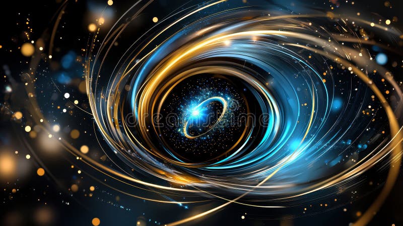 Hyper Detailed Depiction of Quantum Encryption with Swirling Lights and ...