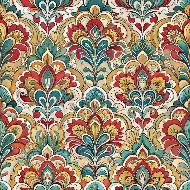 Hyper-detailed Fabric and Tissue Pattern, for Designs and Illustrations ...