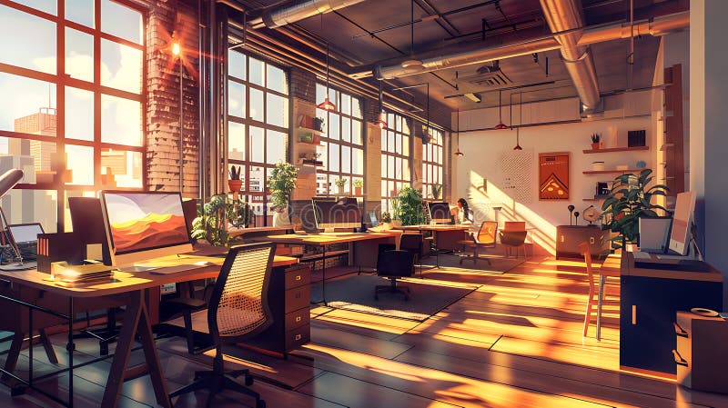 Hyper-detailed Image of a Tech Startup Office, Casual Dress Code ...