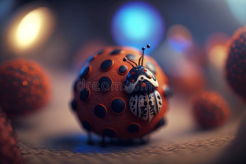 Hyper-Detailed Ladybug Circus Show in Unreal Engine 5 Stock ...