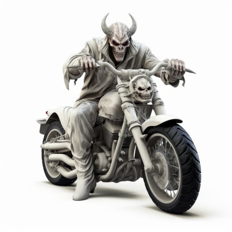 Skeleton Riding Motorcycle Stock Illustrations – 68 Skeleton Riding ...