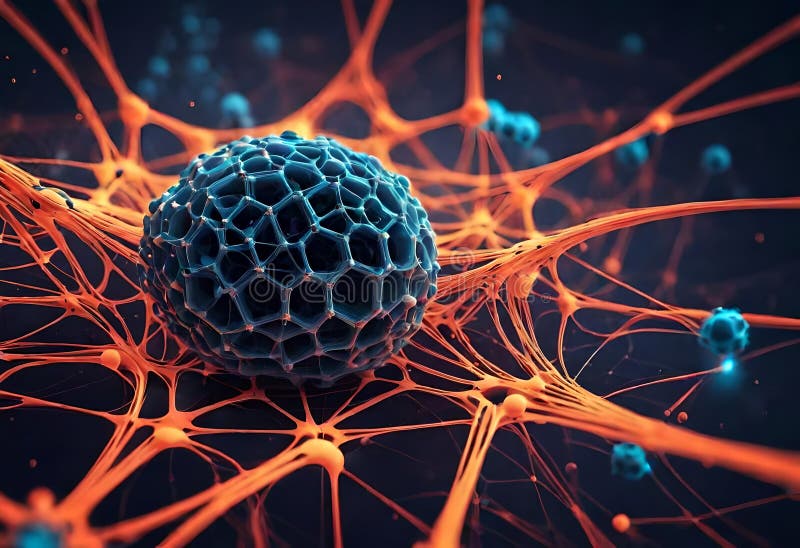 Hyper-Detailed Nano Technology: Futuristic Close-Up Abstract Background ...