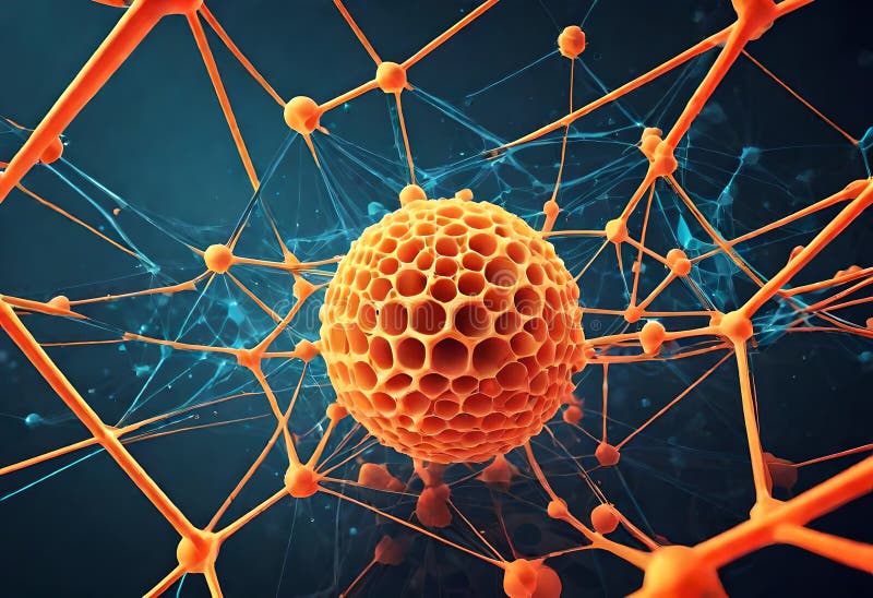 Hyper-Detailed Nano Technology: Futuristic Close-Up Abstract Background ...