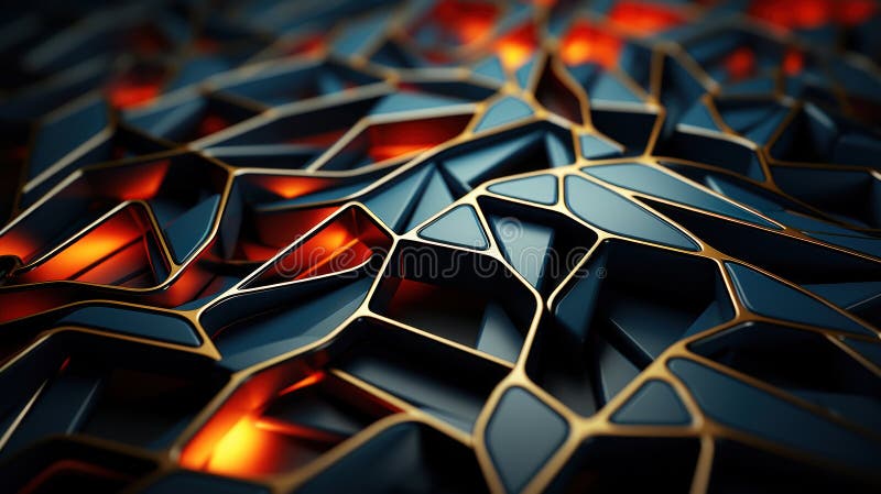 Hyper-Detailed Nexus: Abstract Illumination Stock Illustration ...