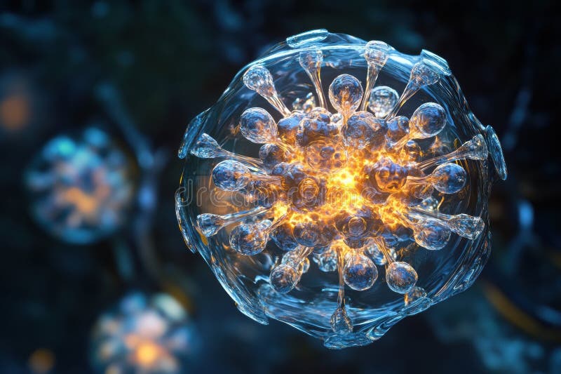 Detailed View of Adeno-associated Virus Showcasing Capsid Proteins and ...