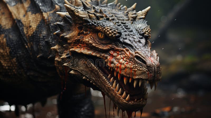 Hyper-detailed Renderings of Carnotaurus with Scorpion Tail Stock ...