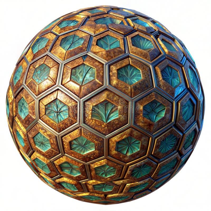 Hyper-detailed Sphere 3D Rendered, for Designs and Illustrations, AI ...