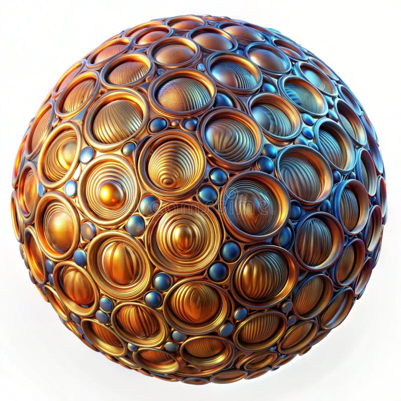 Hyper-detailed Sphere 3D Rendered, for Designs and Illustrations, AI ...