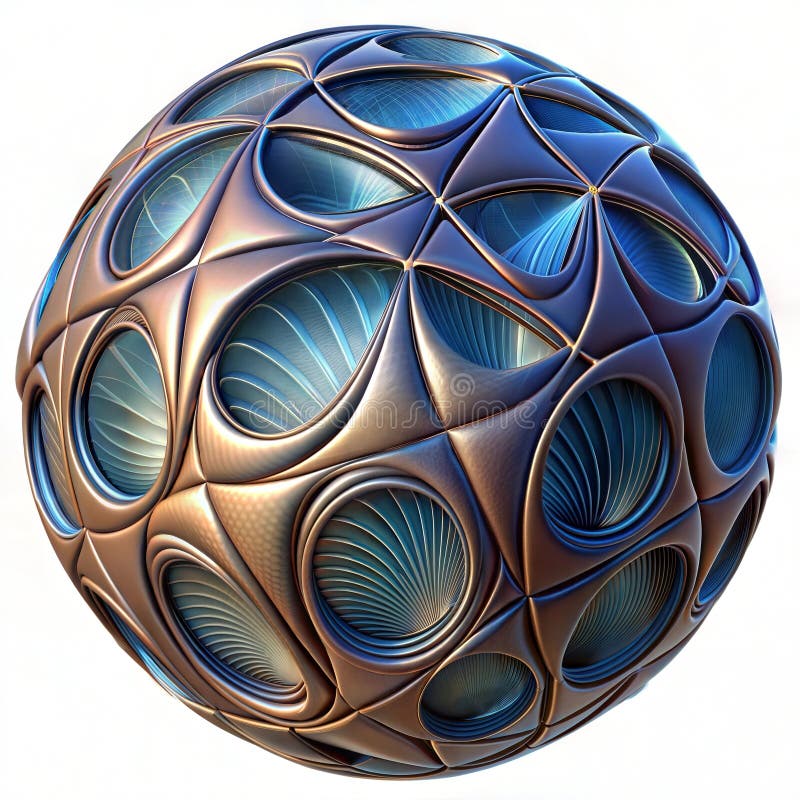 Hyper-detailed Sphere 3D Rendered, for Designs and Illustrations, AI ...