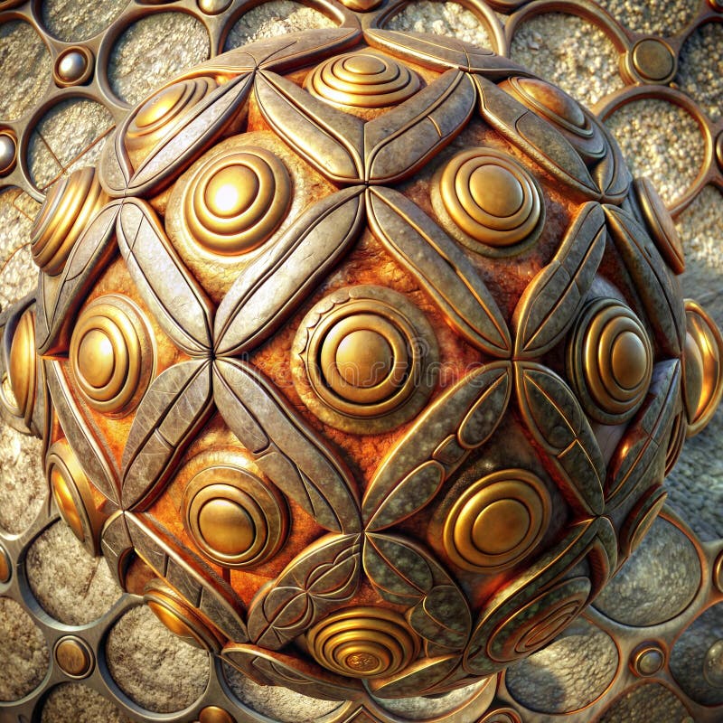 Hyper-detailed Sphere 3D Rendered, for Designs and Illustrations, AI ...