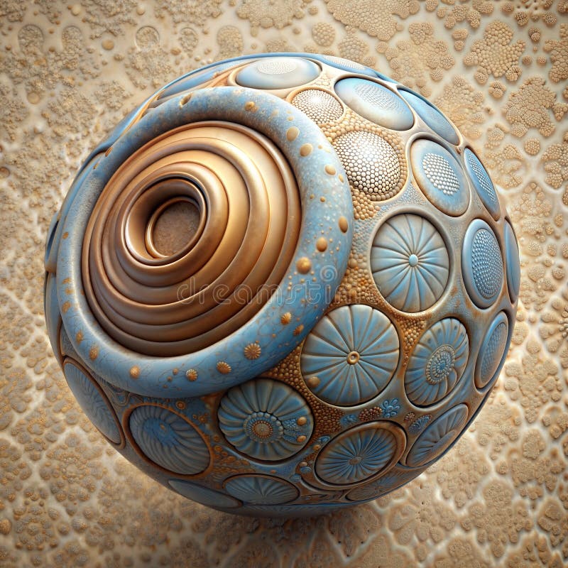 Hyper-detailed Sphere 3D Rendered, for Designs and Illustrations, AI ...