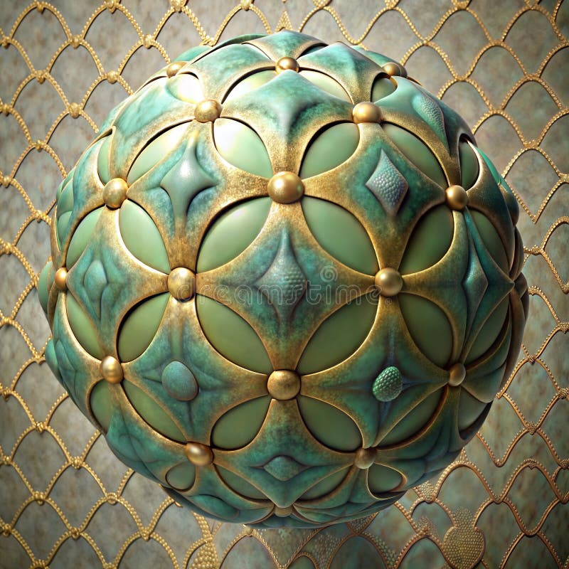 Hyper-detailed Sphere 3D Rendered, for Designs and Illustrations, AI ...