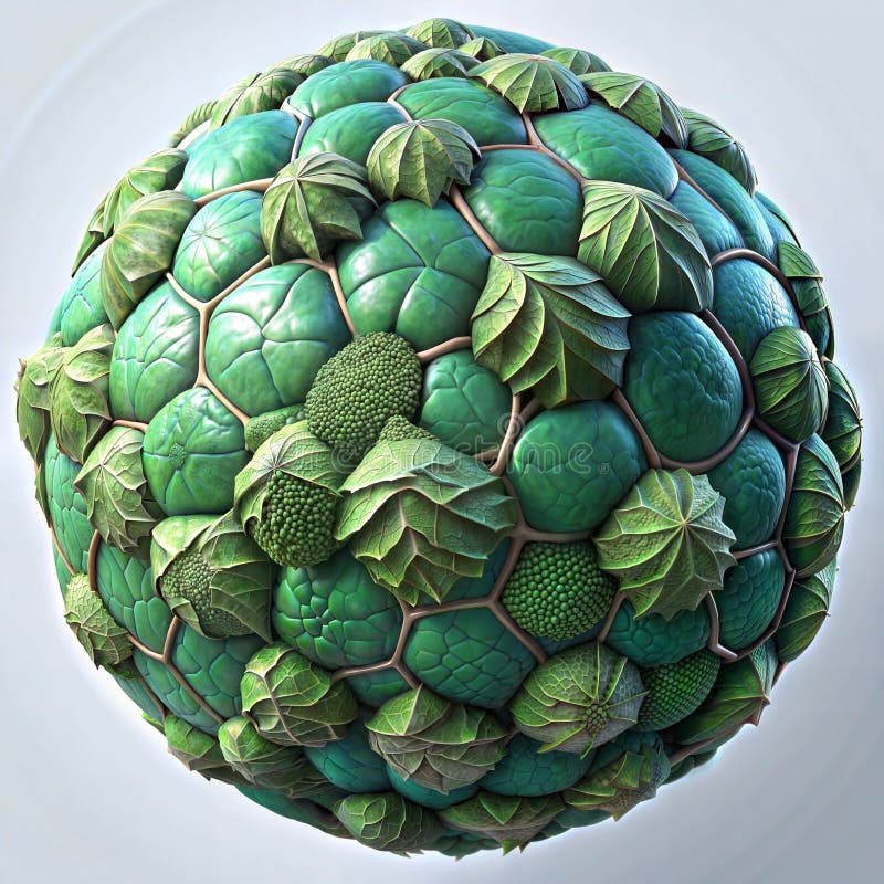 Hyper-detailed Sphere 3D Rendered, for Designs and Illustrations, AI ...