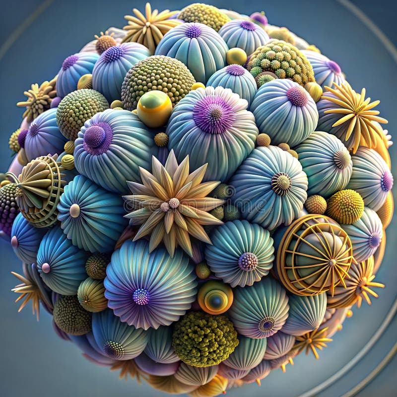 Hyper-detailed Sphere 3D Rendered, for Designs and Illustrations, AI ...