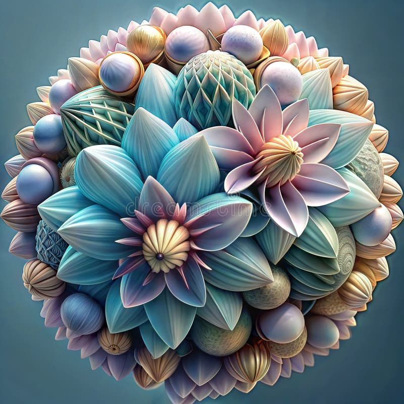 Hyper-detailed Sphere 3D Rendered, for Designs and Illustrations, AI ...