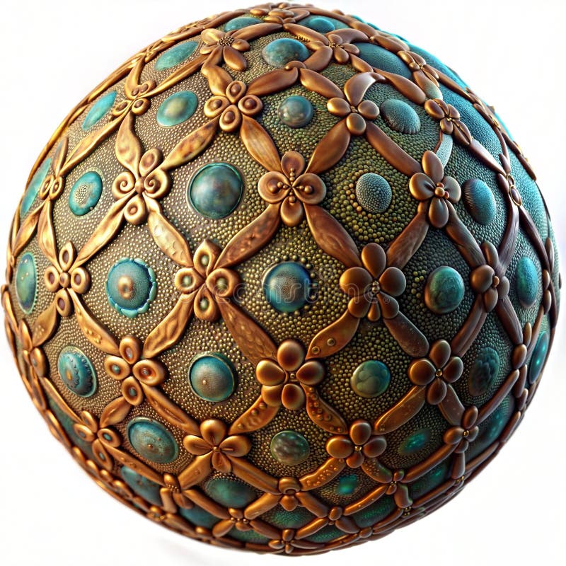 Hyper-detailed Sphere 3D Rendered, for Designs and Illustrations, AI ...