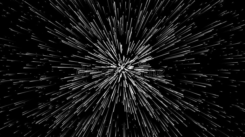 Hyper Jump. Abstract Geometric Background. Circular Geometric Pattern ...