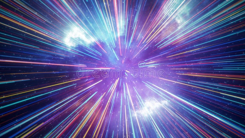 Jump into Space Hyperspace. Hyperspace Tunnel Spiral, Abstract Cosmic ...