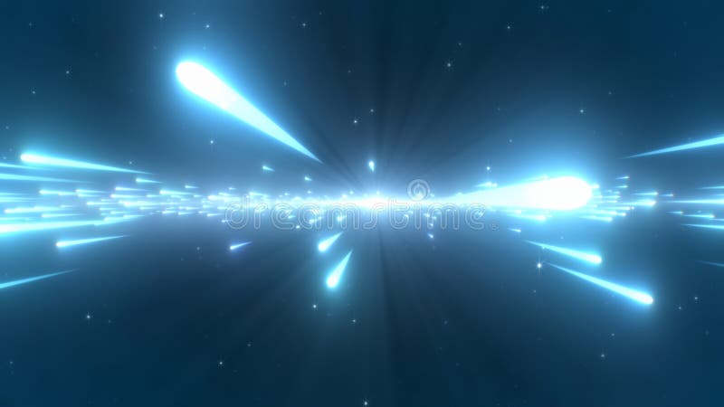 Hyper Light Speed Shooting Stars Flying Fast in Supernova Explosion ...