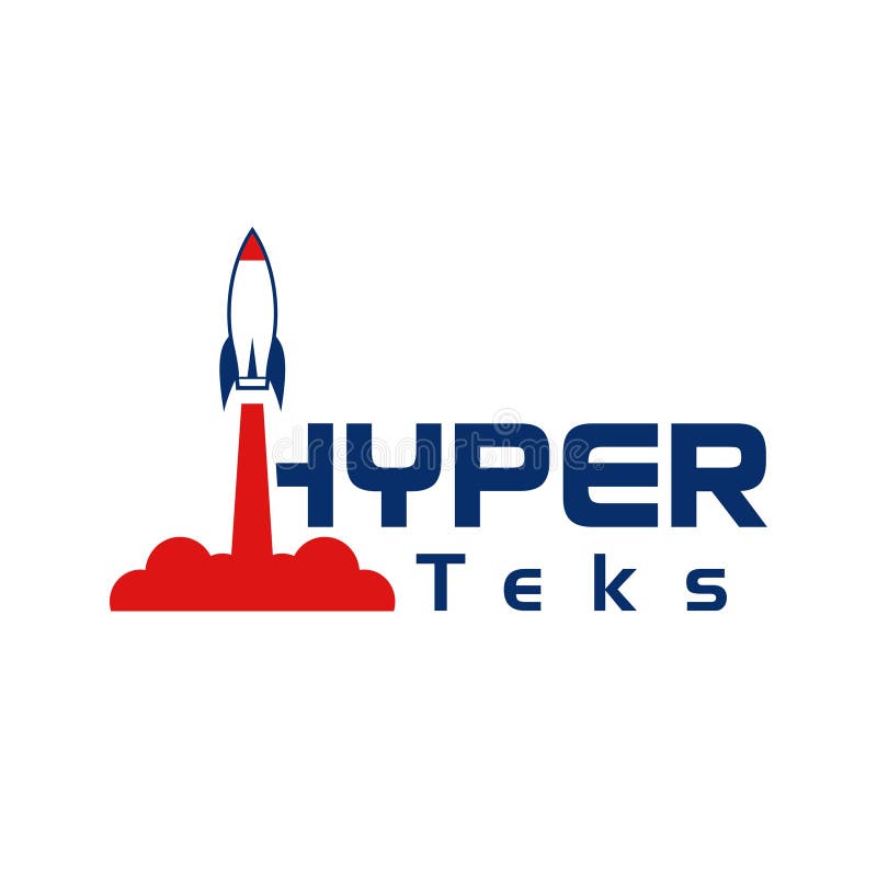 Hyper Logo or Rocket Logo Design with the Rocket Icon in the Letter H ...