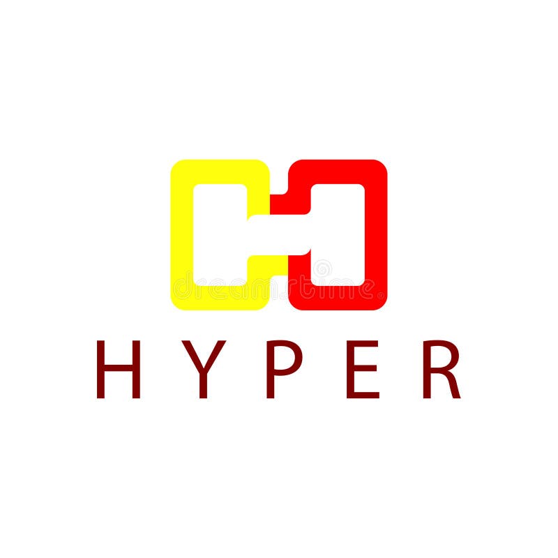 Hyper Logo Template stock illustration. Illustration of simple - 84746676