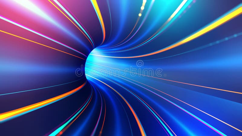 Hyper Loop, Wormhole, Space and Time. Black Hole, Vortex Hyperspace ...