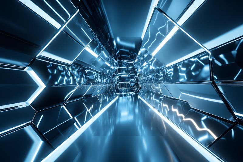 A Hyper-modern Architectural Structure with Walls, Ceilings, and Floors ...