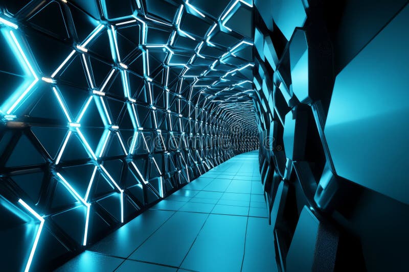 A Hyper-modern Architectural Structure with Walls, Ceilings, and Floors ...